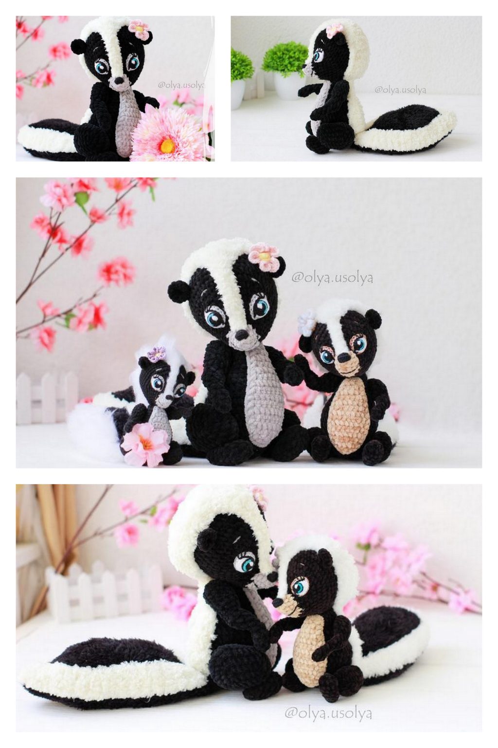 Amigurumi Crochet Skunk Free Pattern – Amigurumi