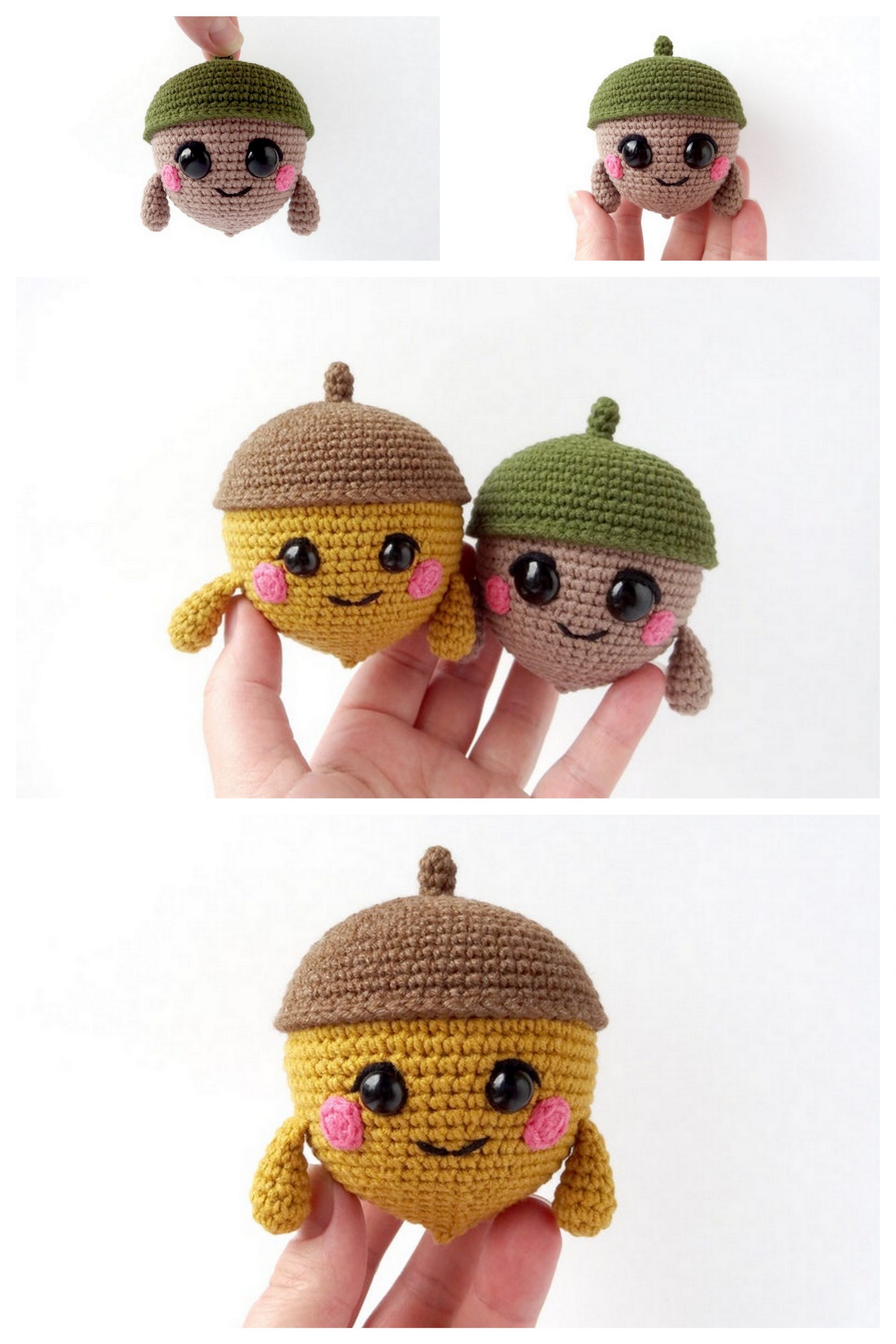 Amigurumi Crochet Acorn Free Pattern – Amigurumi