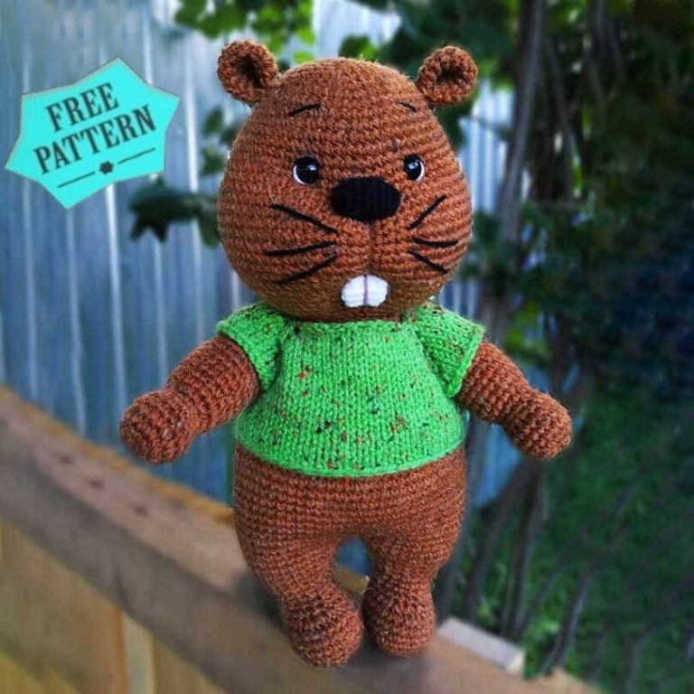 Amigurumi Cute Beaver Free Pattern 155 – Amigurumi