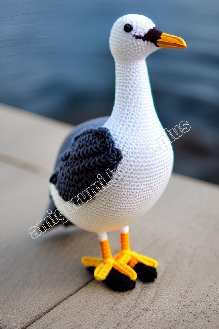 Amigurumi Seagull Crochet Free Pattern 164 – Amigurumi